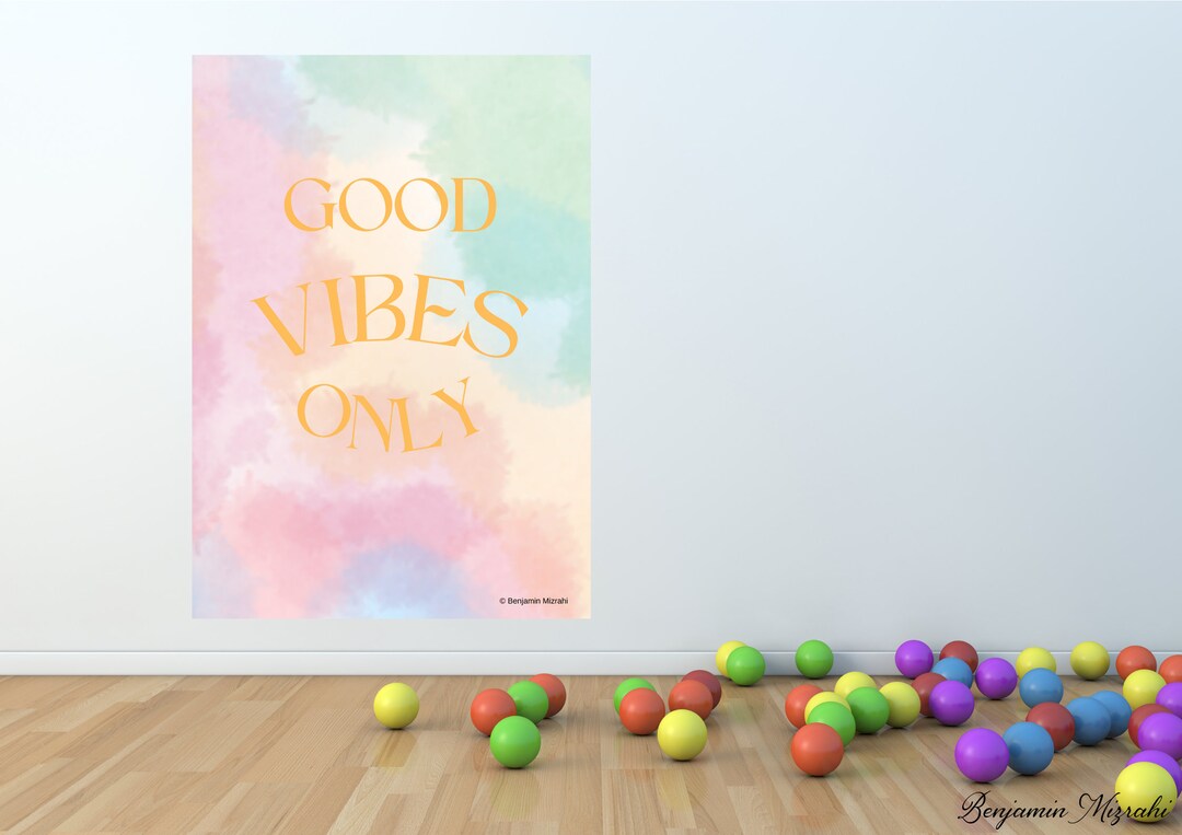 Good Vibes Only Positive Printable Wall Decor Motivational Decor for ...