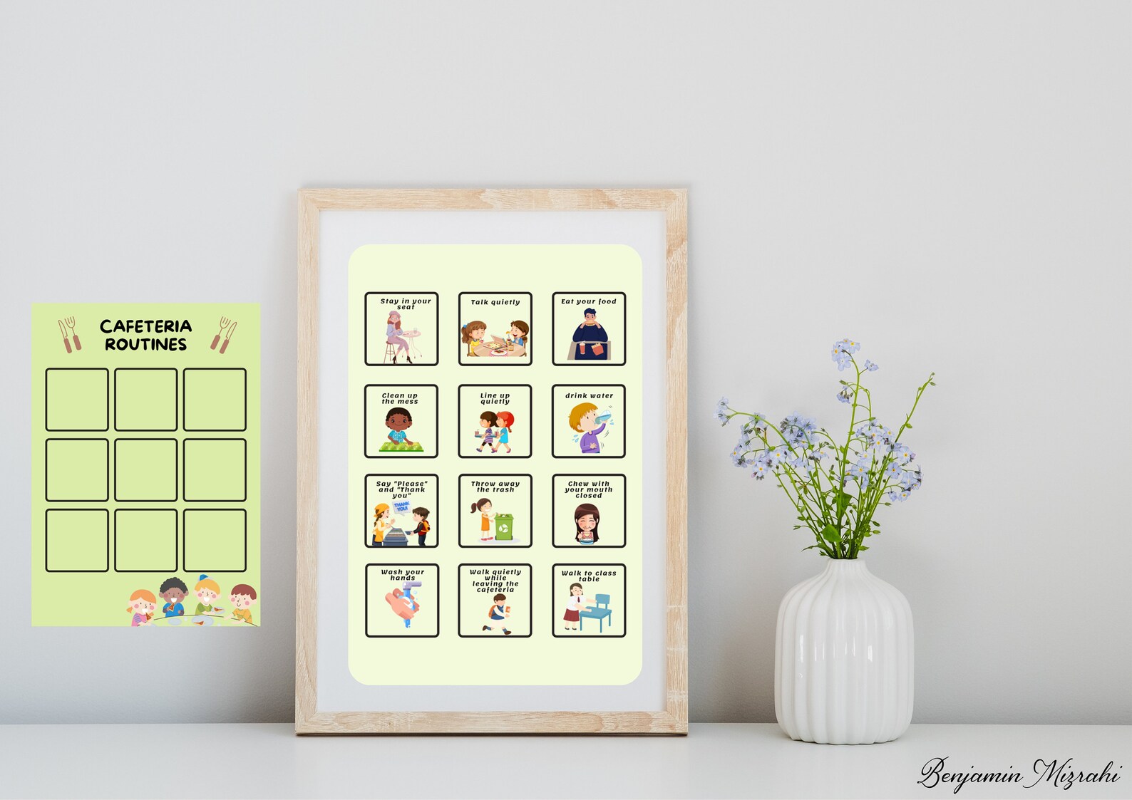 Cafeteria Routine Cards I Visual Schedule Cards| Toddler Preschool ...
