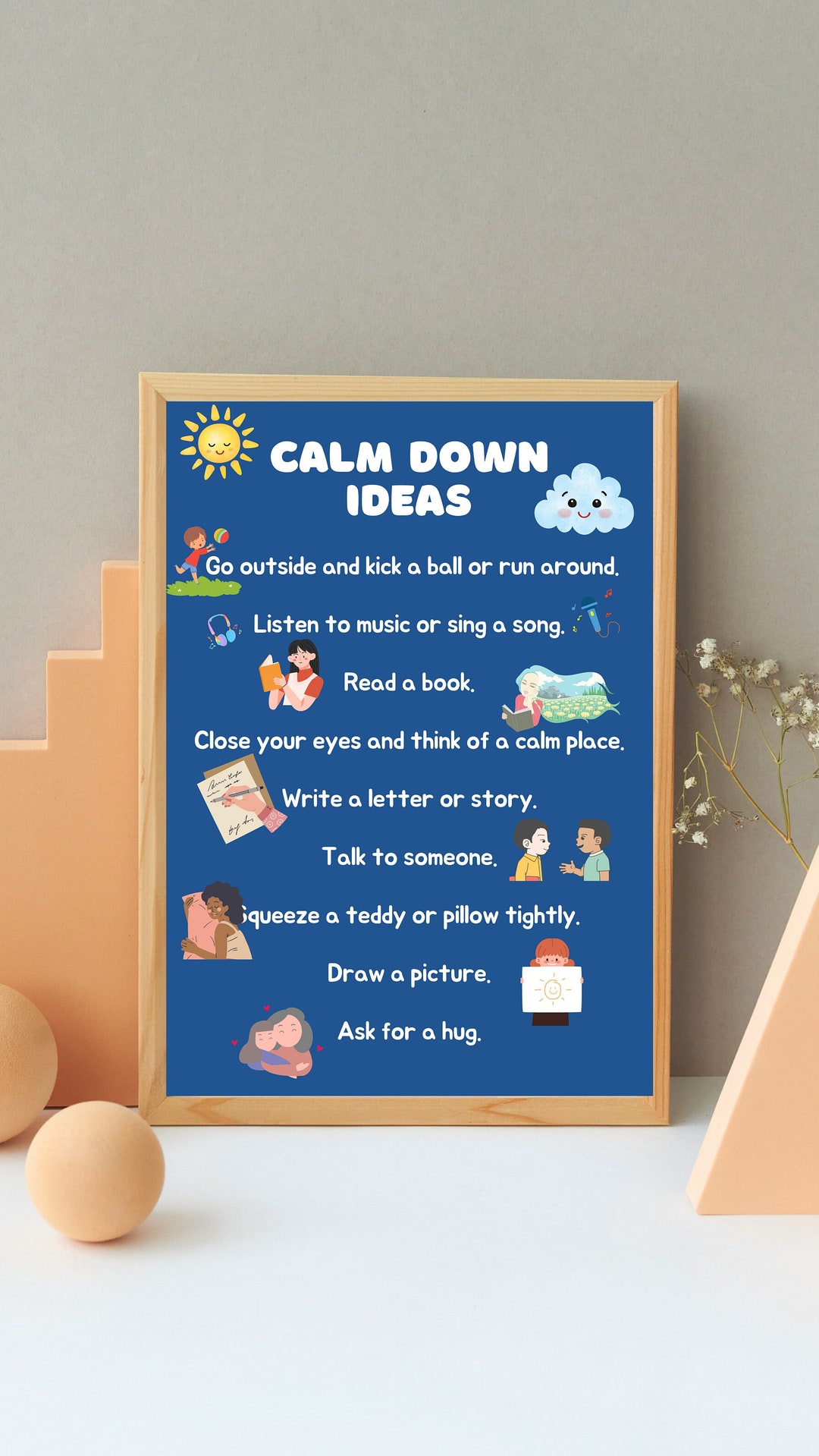 9 Calming Techniques - Calm Down Corner Posters Print Educational Wall ...