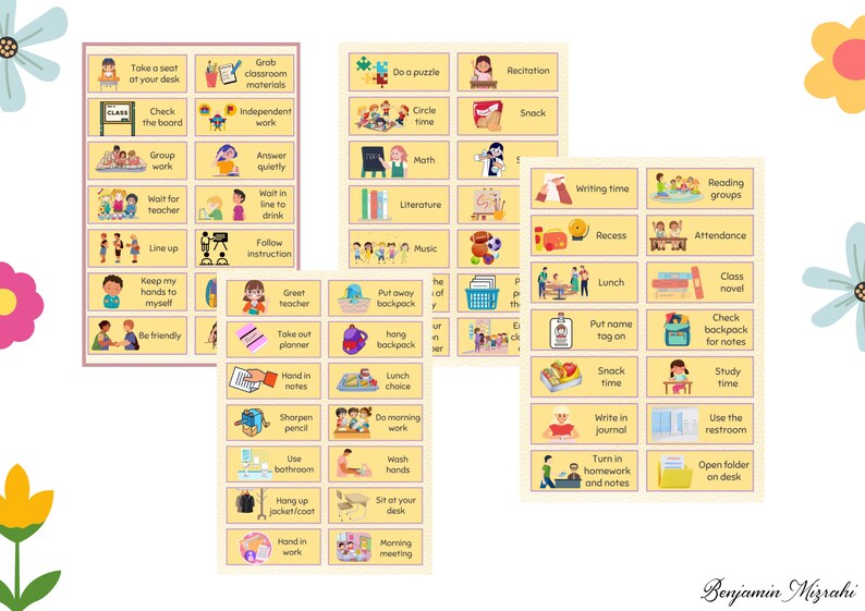 Classroom Routine Cards I Visual Schedule Cards| Toddler Preschool ...