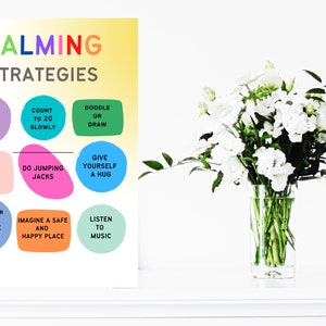 Calming Strategies - Calm Down Poster - Calm Corner Decor Printable - Etsy