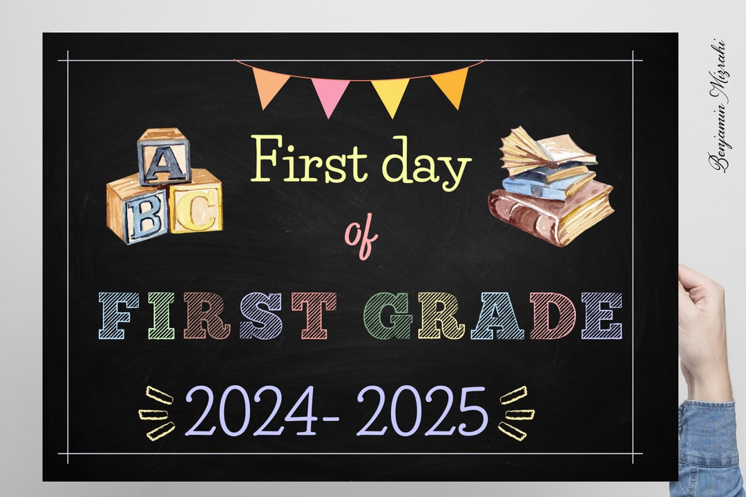 Editable School Milestone Board - First Day of School Sign (digital ...