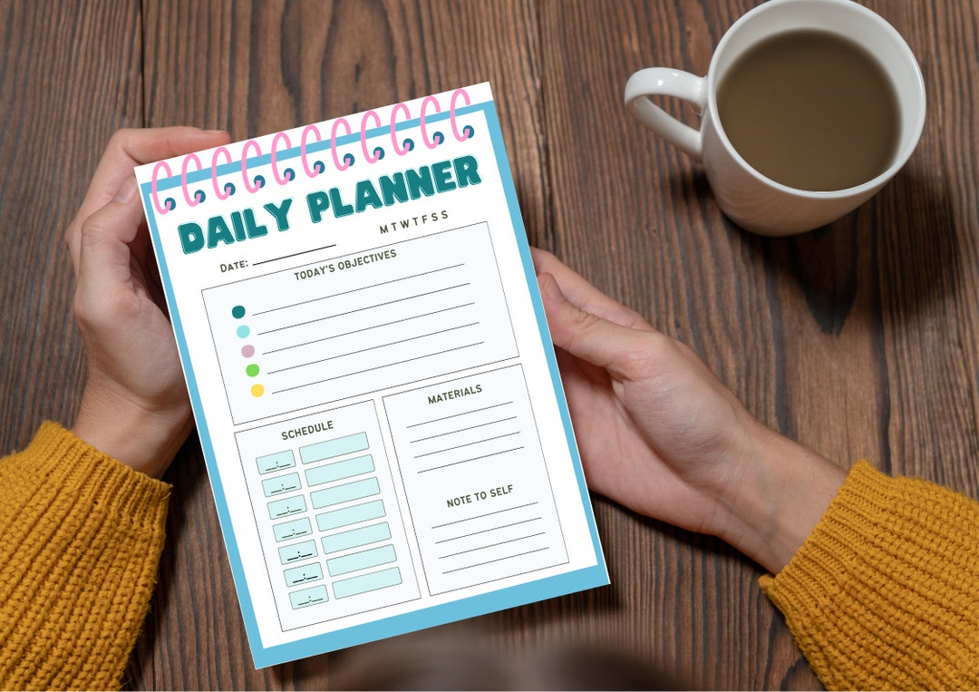 Editable Daily Planner Template, Daily Schedule, Printable Daily ...