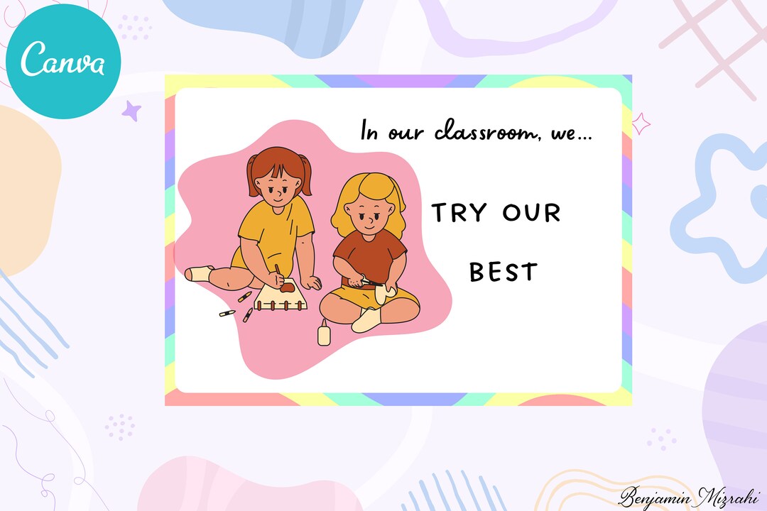 11 Classroom Rules Printable Art, Classroom Decor, School Posters ...