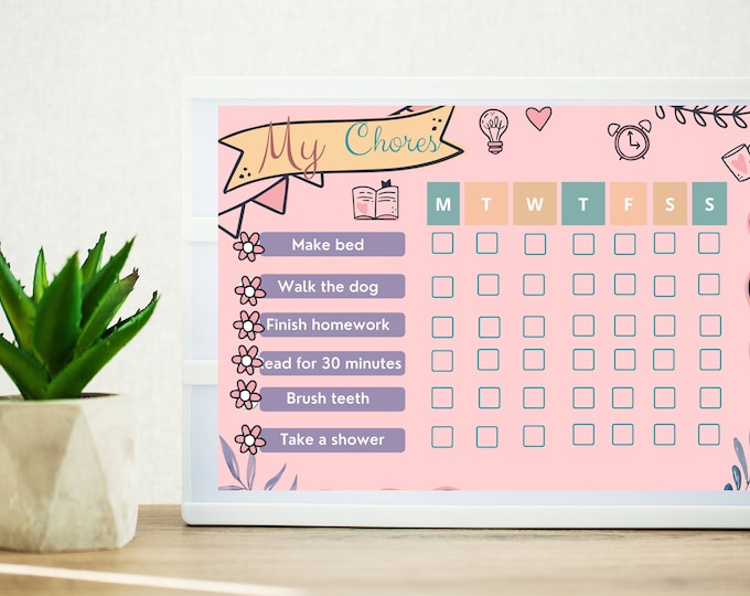 Daily Responsibilities Chore Chart | Daily Routine for Kids | Fawn ...