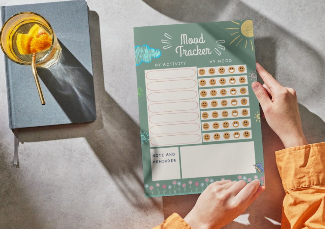 Personalized Weekly Mood Tracker, Check-in Planner (digital Download ...