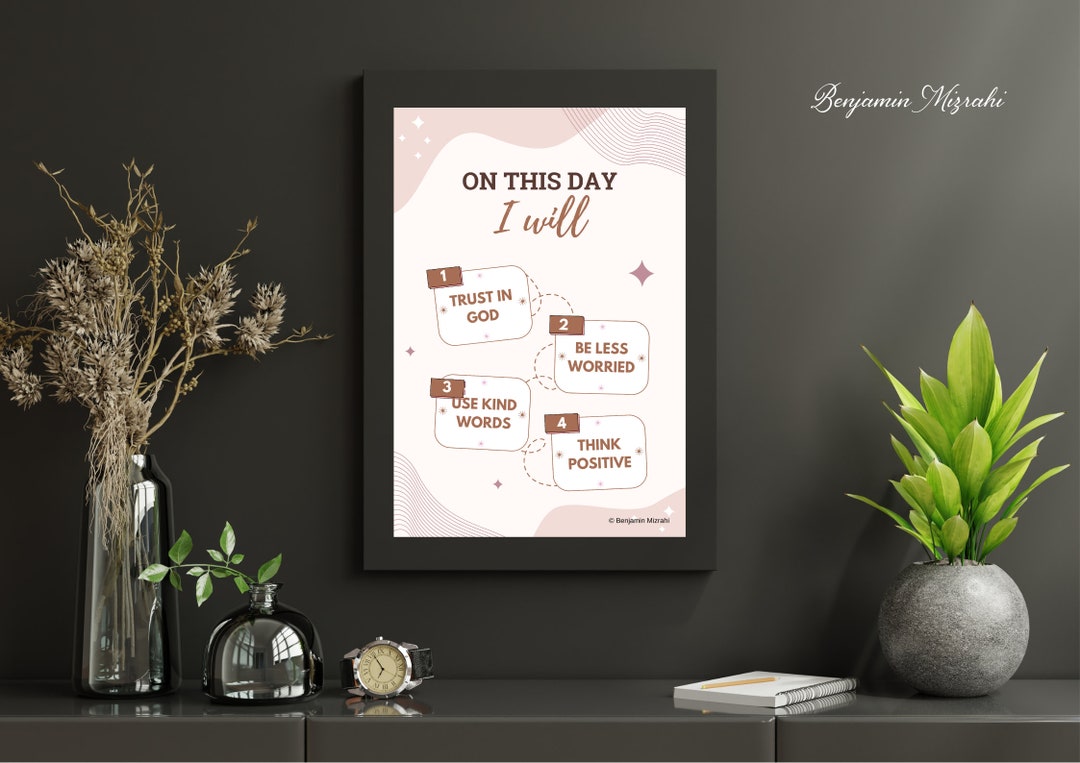 Self Love Affirmation Poster | Mental Health Art (digital Download) - Etsy