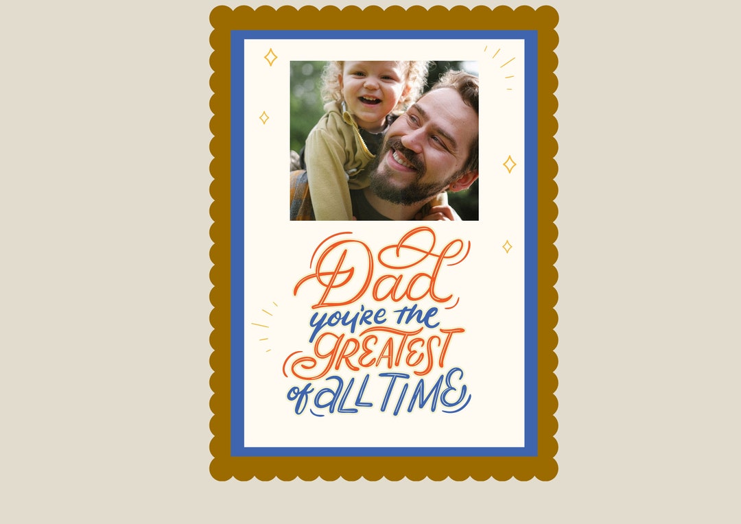 Happy Fathers Day Digital Printable Instant Download Etsy