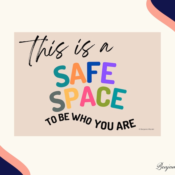 Diversity Safe Space Poster - Etsy