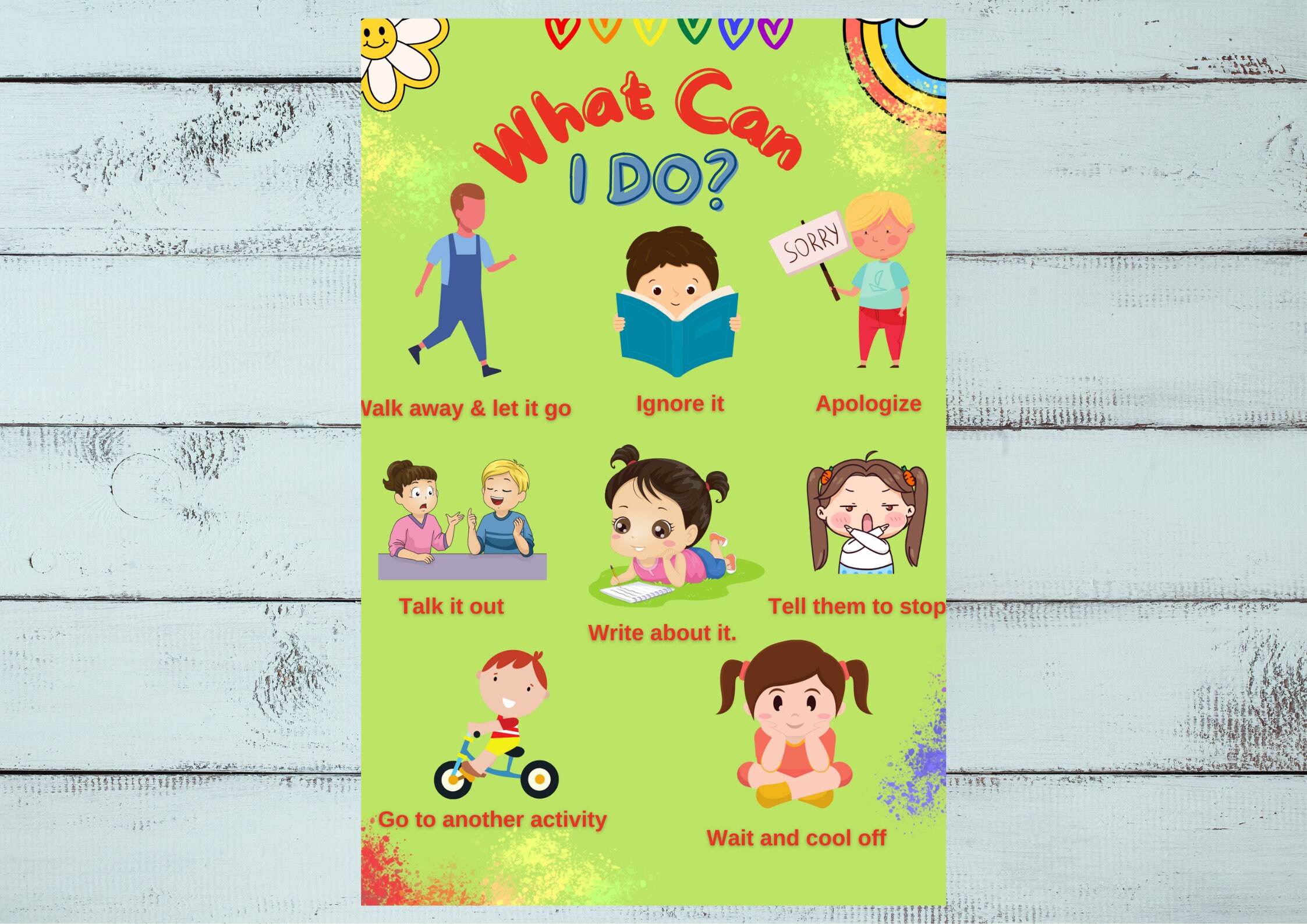What Can I Do Problem Solving Poster for Kids Classroom - Etsy