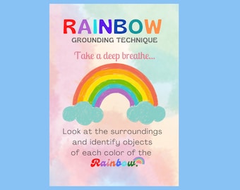 Therapy Grounding Technique Poster - Etsy