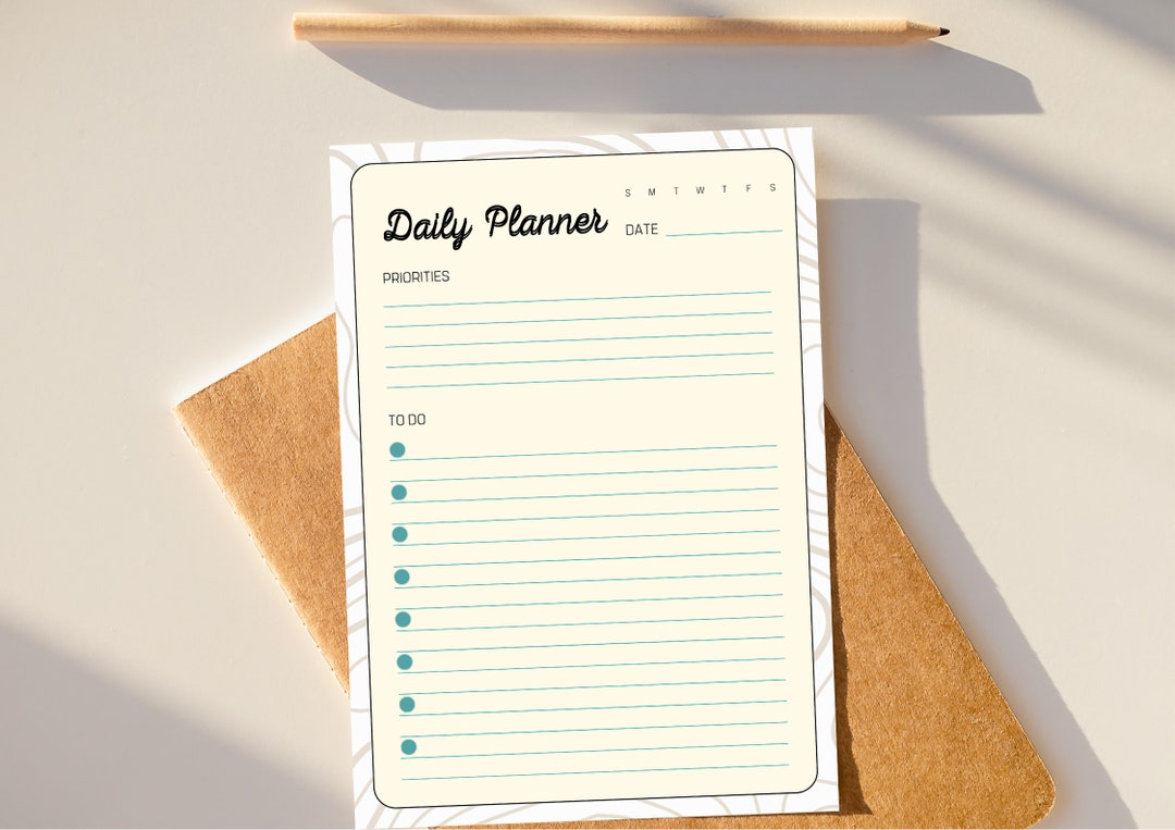 Editable Daily Planner Template, Daily Schedule, Printable Daily ...