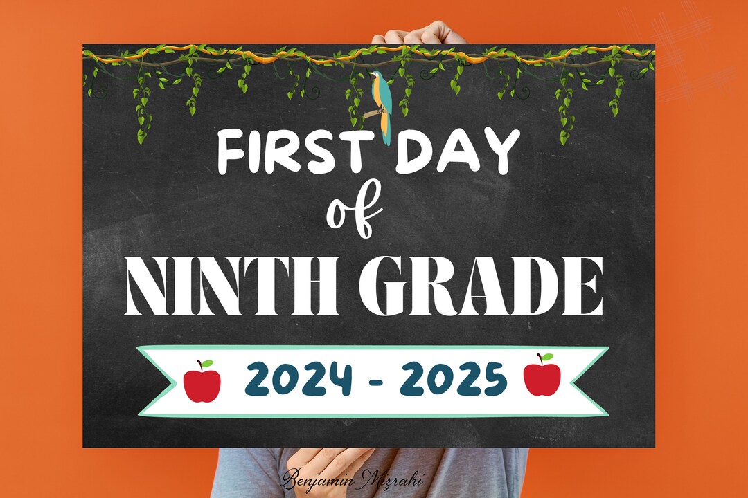 Back to School Chalkboard Editable First or Last Day of School Sign ...