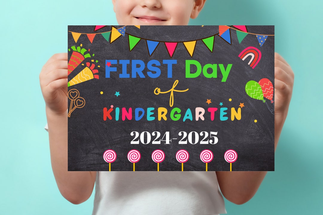 Editable School Milestone Board – First & Last Day Sign (digital ...