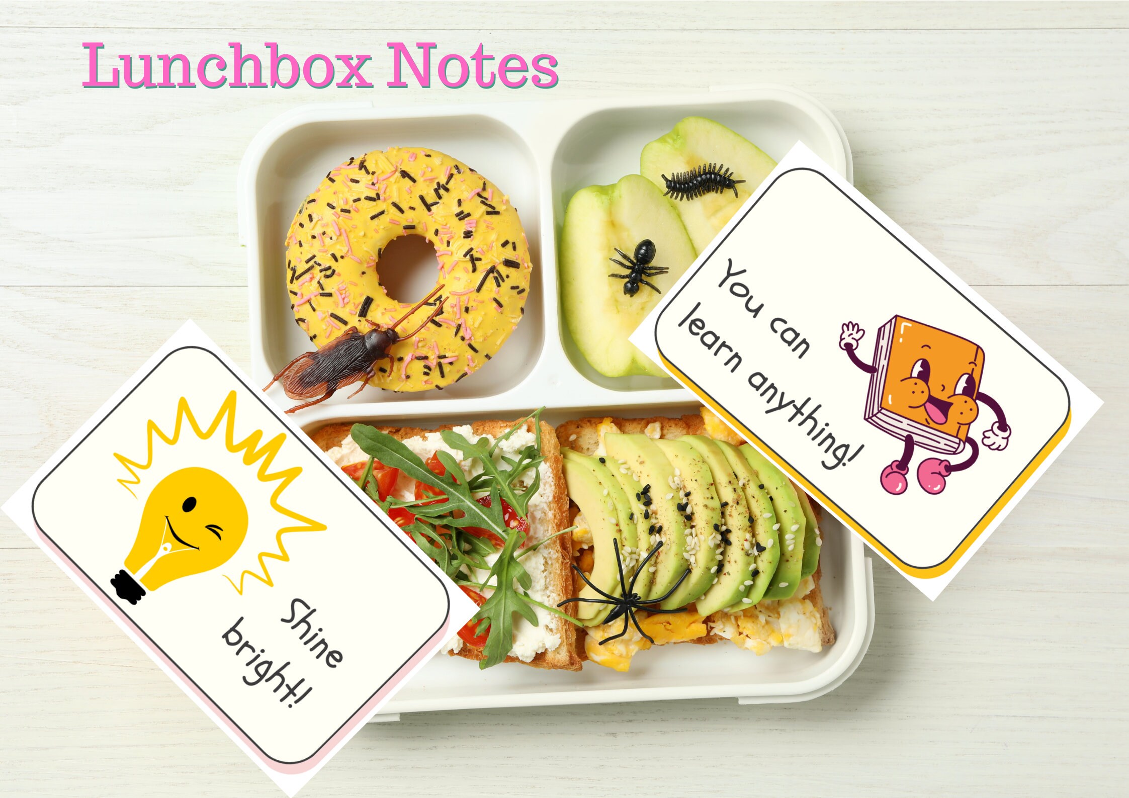 Kids Lunch Box Notes Lunch Box Notes for Kids Lunchbox - Etsy