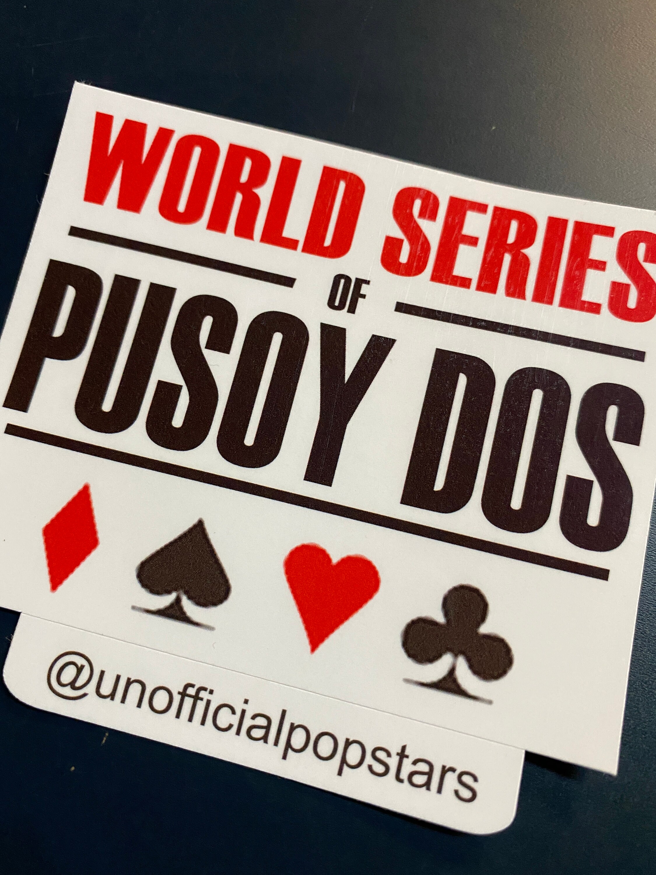 Filipino Sticker | World Series of Pusoy Dos | WSOP - Etsy