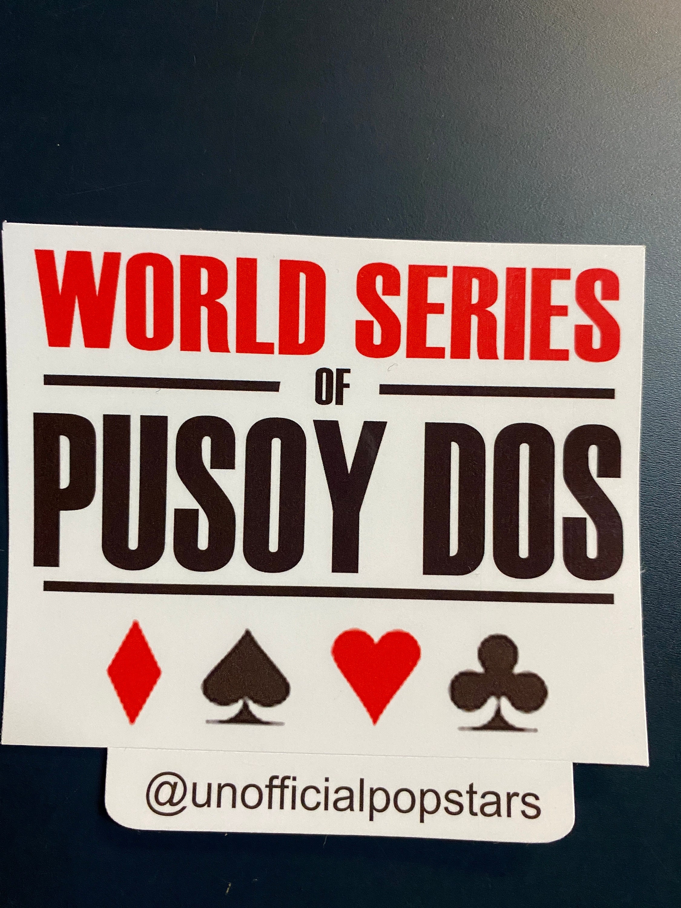 Filipino Sticker | World Series of Pusoy Dos | WSOP - Etsy