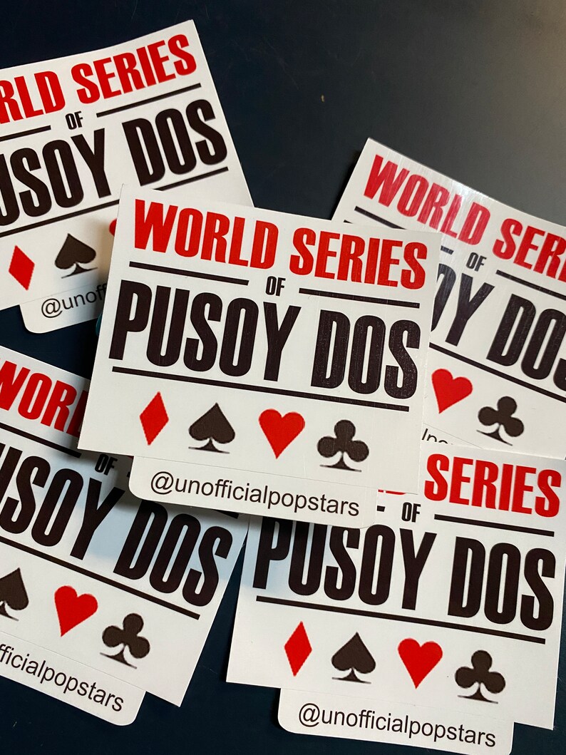 Filipino Sticker | World Series of Pusoy Dos | WSOP - Etsy