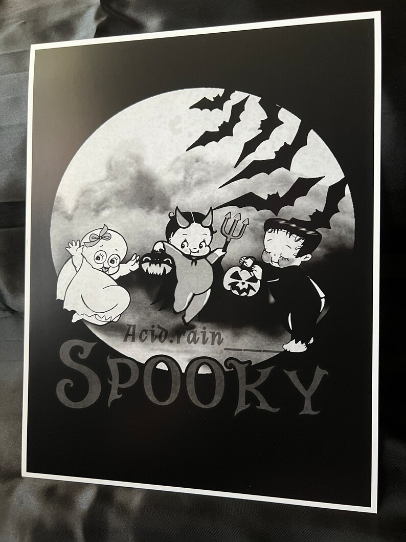 Spooky / Kewpie Baby / Sonny Angel / Poster / Print / Devil / Kewpie ...