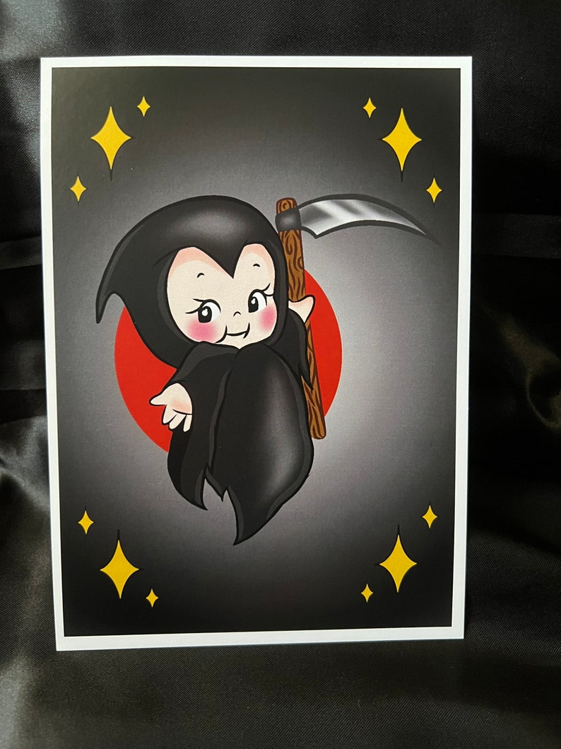 Spooky Kewpie Babies Poster Print Options Devil Kewpie and - Etsy