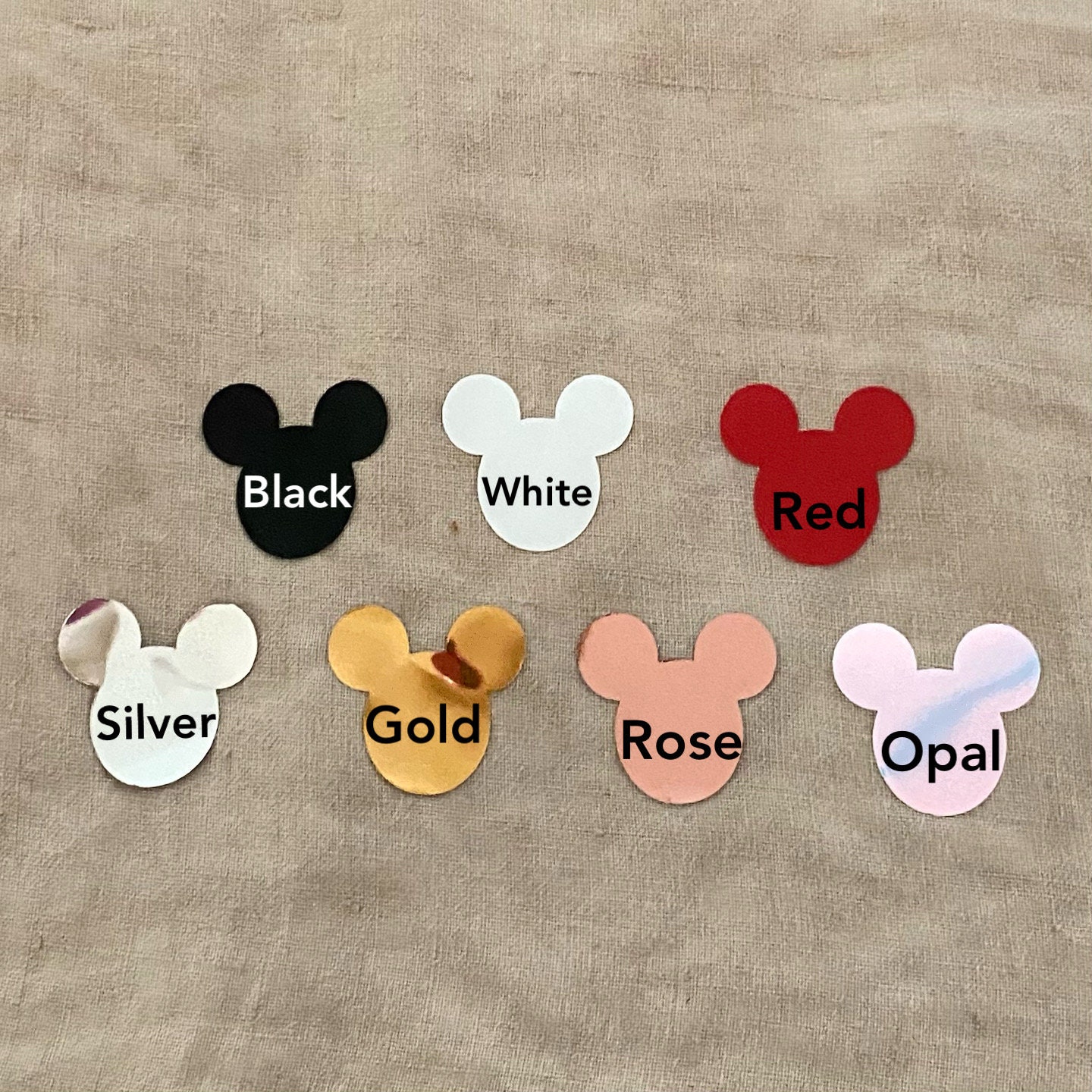 Vinyl Decals ONLY Personalized Mickey And/or Minnie Acrylic - Etsy