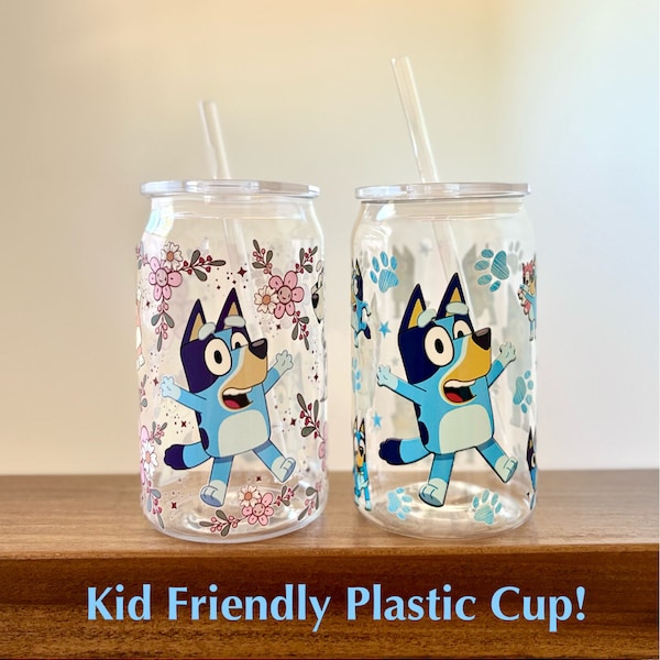 Bluey Cup With Straw - Etsy