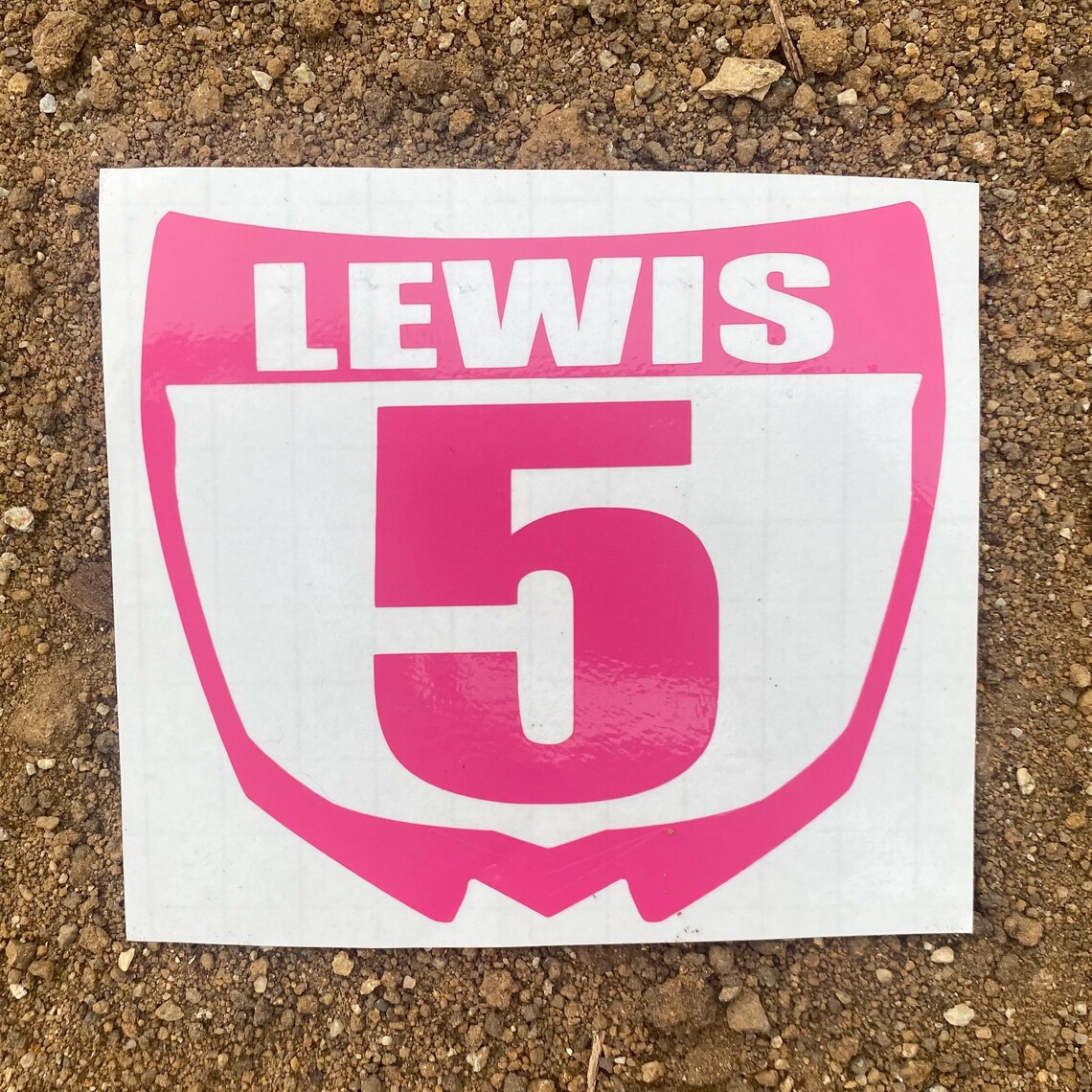 Custom Number Plate Sticker: Motocross, BMX, Race - Etsy