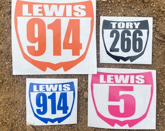 KTM Styled Mini Number Plate Decals QTY10 - Etsy