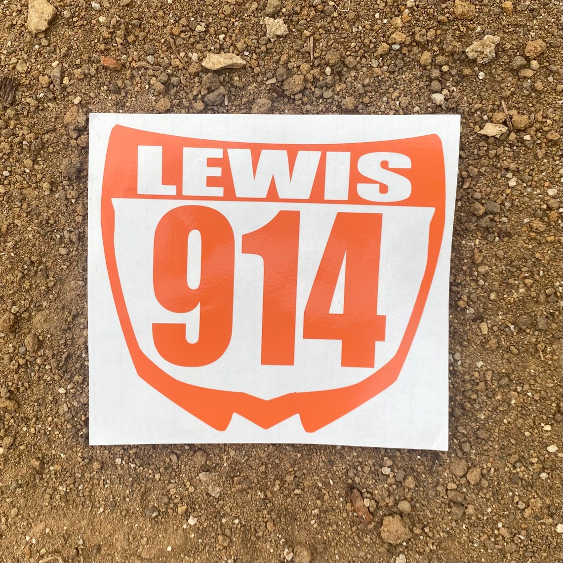 Custom Number Plate Sticker: Motocross, BMX, Race - Etsy