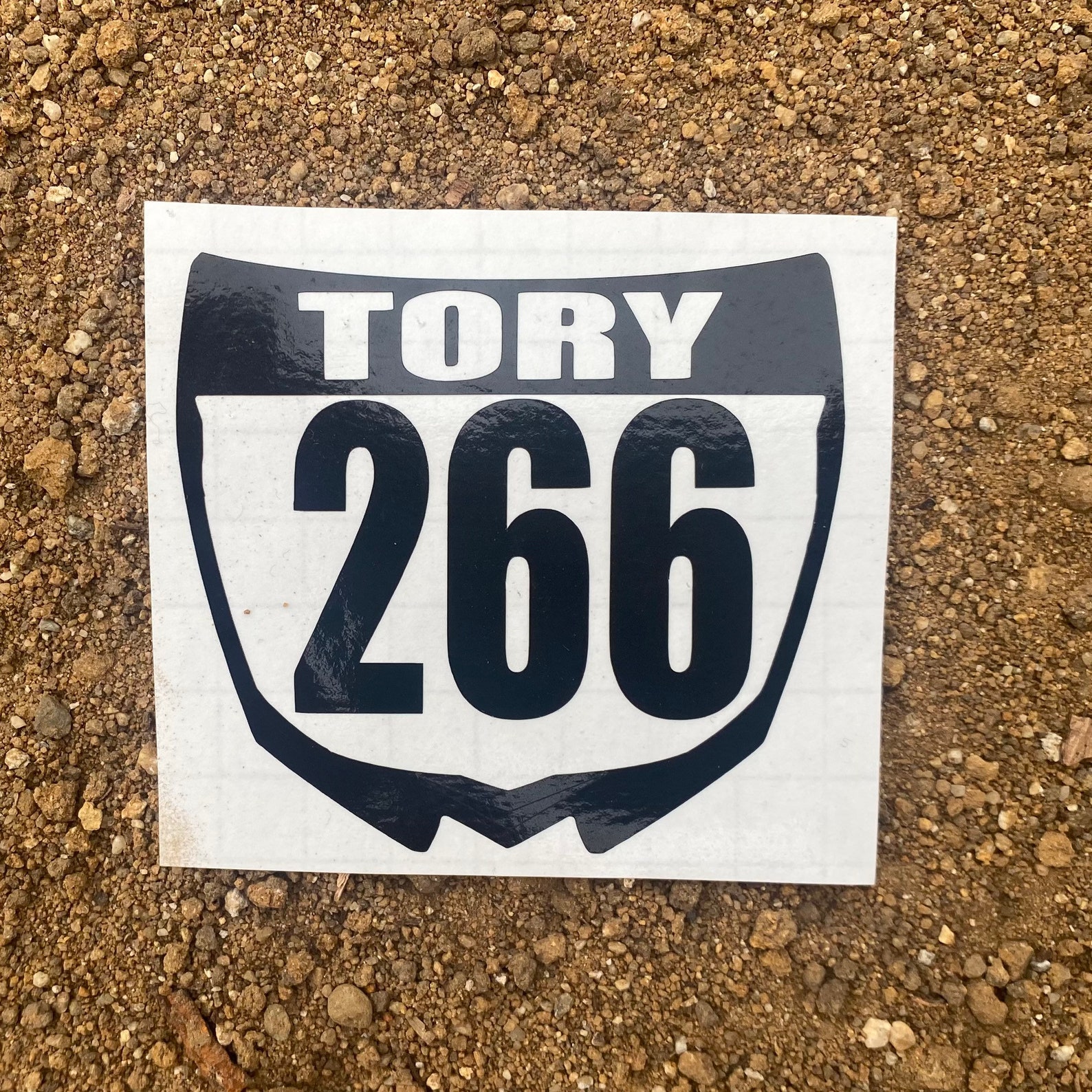 Custom Number Plate Sticker: Motocross, BMX, Race - Etsy