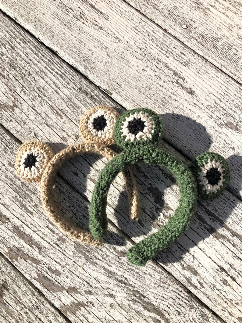 Frog and Toad Crocheted Headband - Etsy