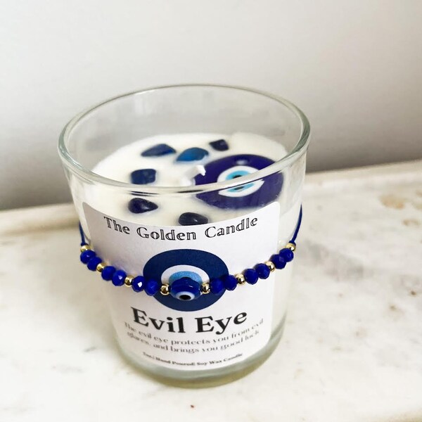 Evil Eye Protection Candle - Etsy