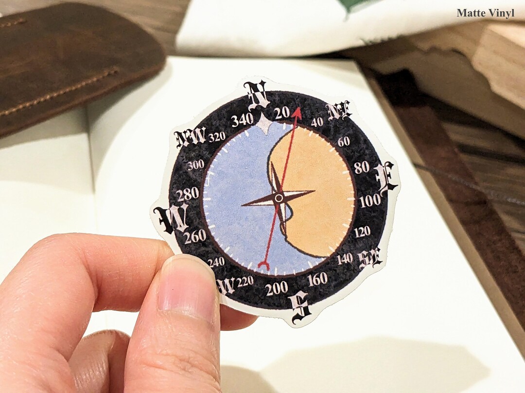 Compass Vinyl Sticker, Holographic Sticker, Vampire Hunting Kit ...