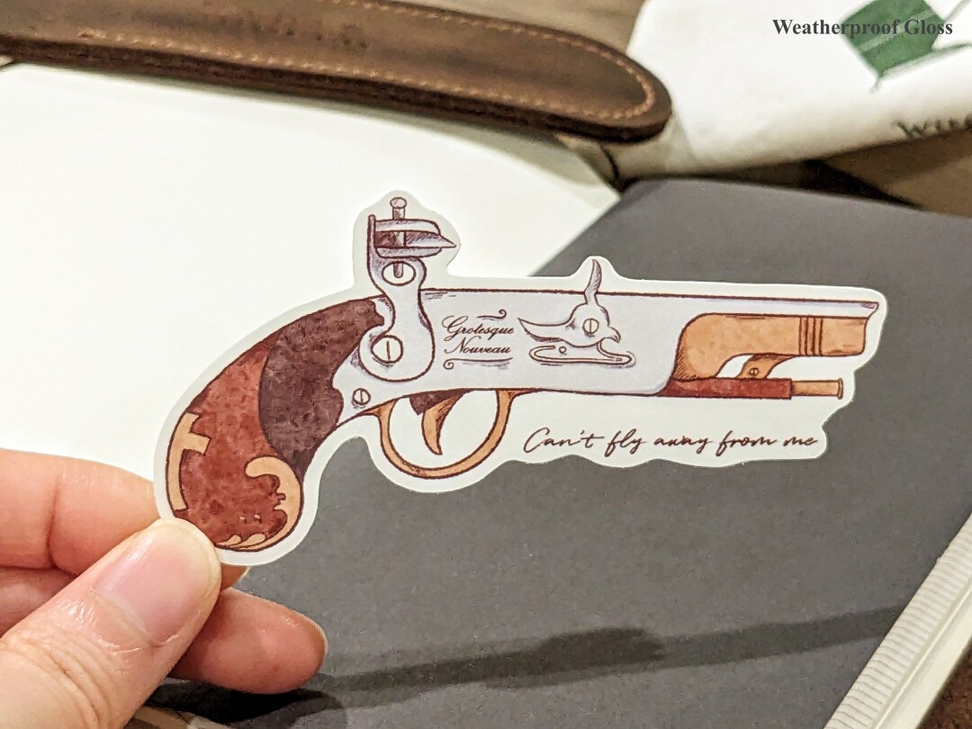 Flintlock Sticker, Holographic Sticker, Vampire Hunting Kit, Halloween ...