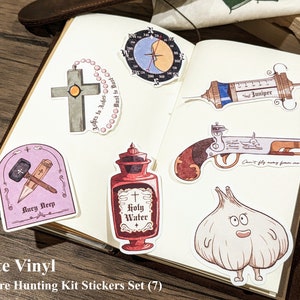 Mallet & Stake Sticker, Holographic Sticker, Vampire Hunting Kit ...