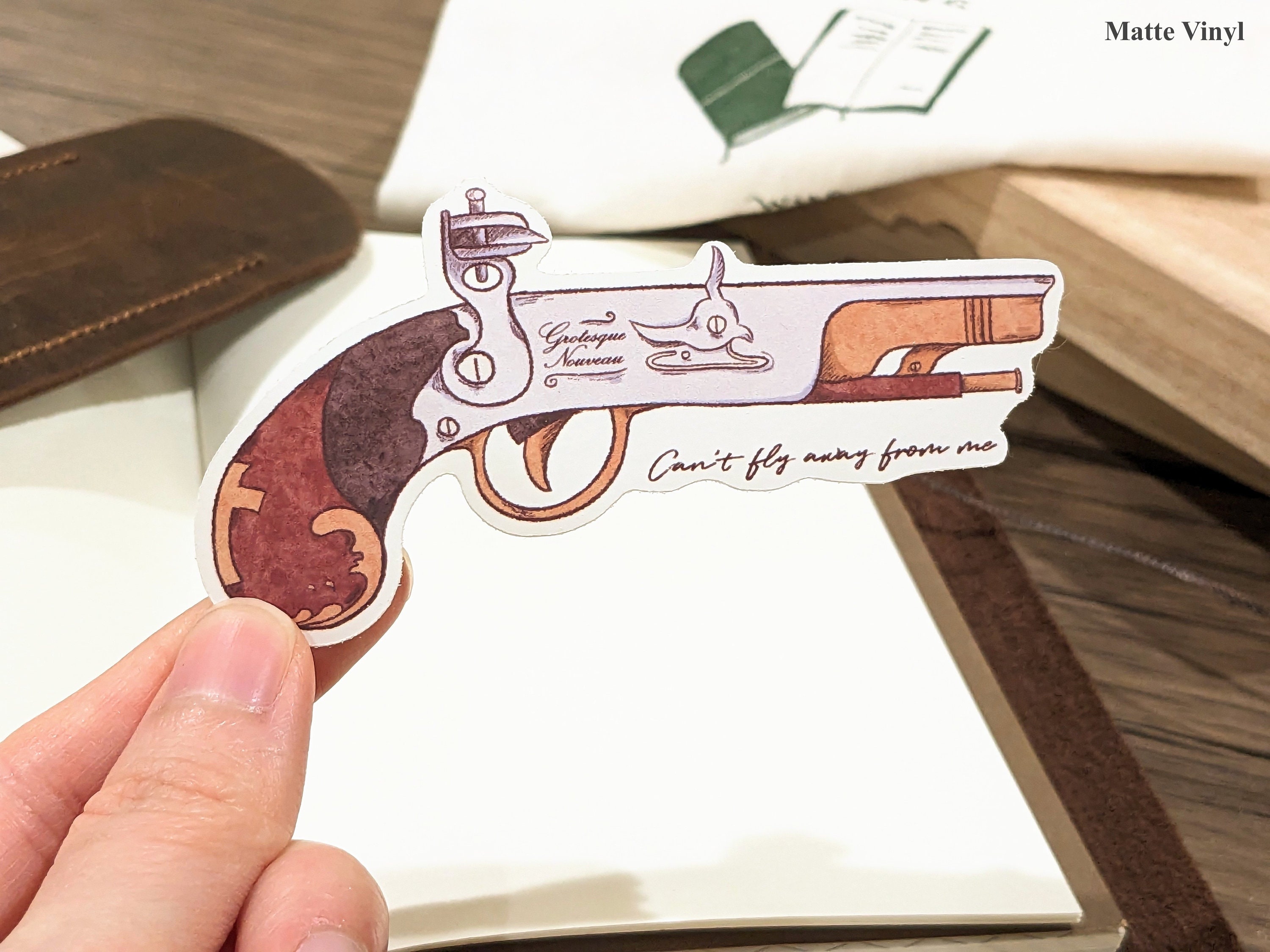 Flintlock Sticker, Holographic Sticker, Vampire Hunting Kit, Halloween ...