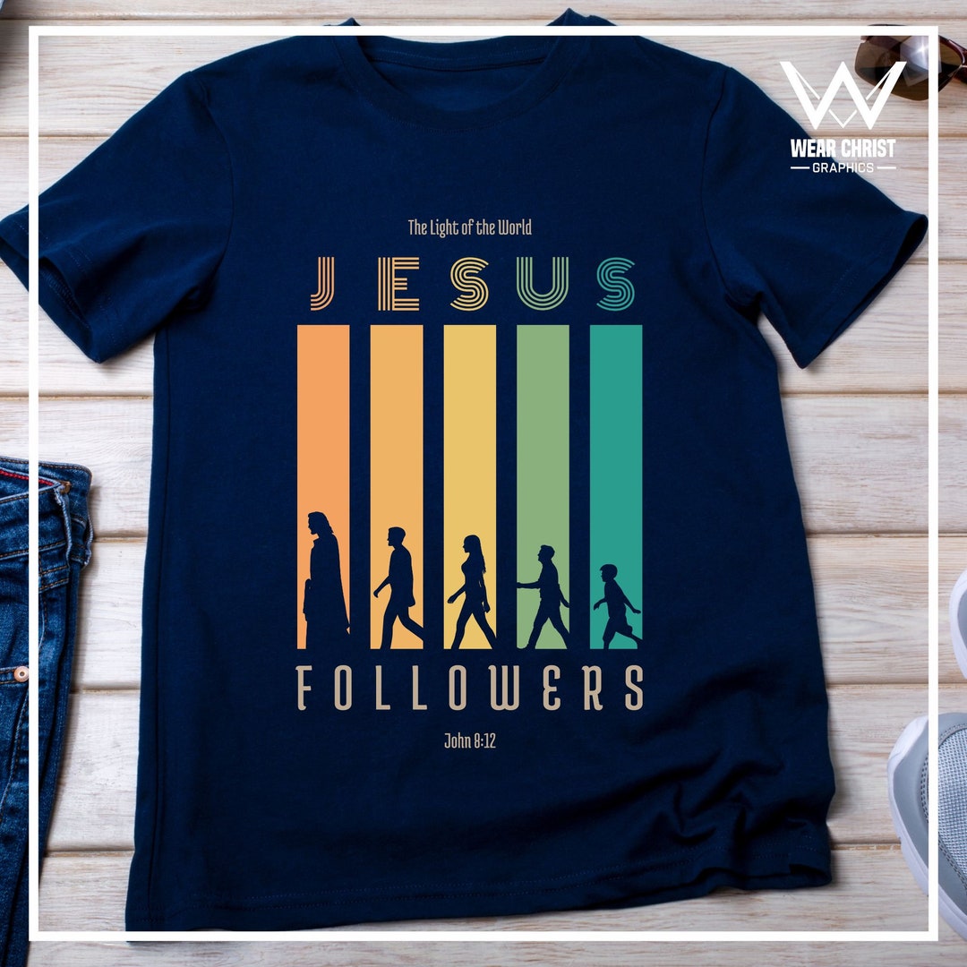 Vintage Jesus Followers Retro Christian T-shirt Printable, PNG, Instant ...
