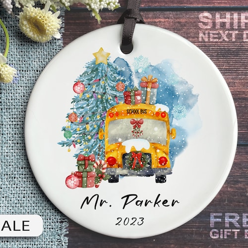 School Bus Driver Christmas Ornament Best Bus Driver Gift - Etsy