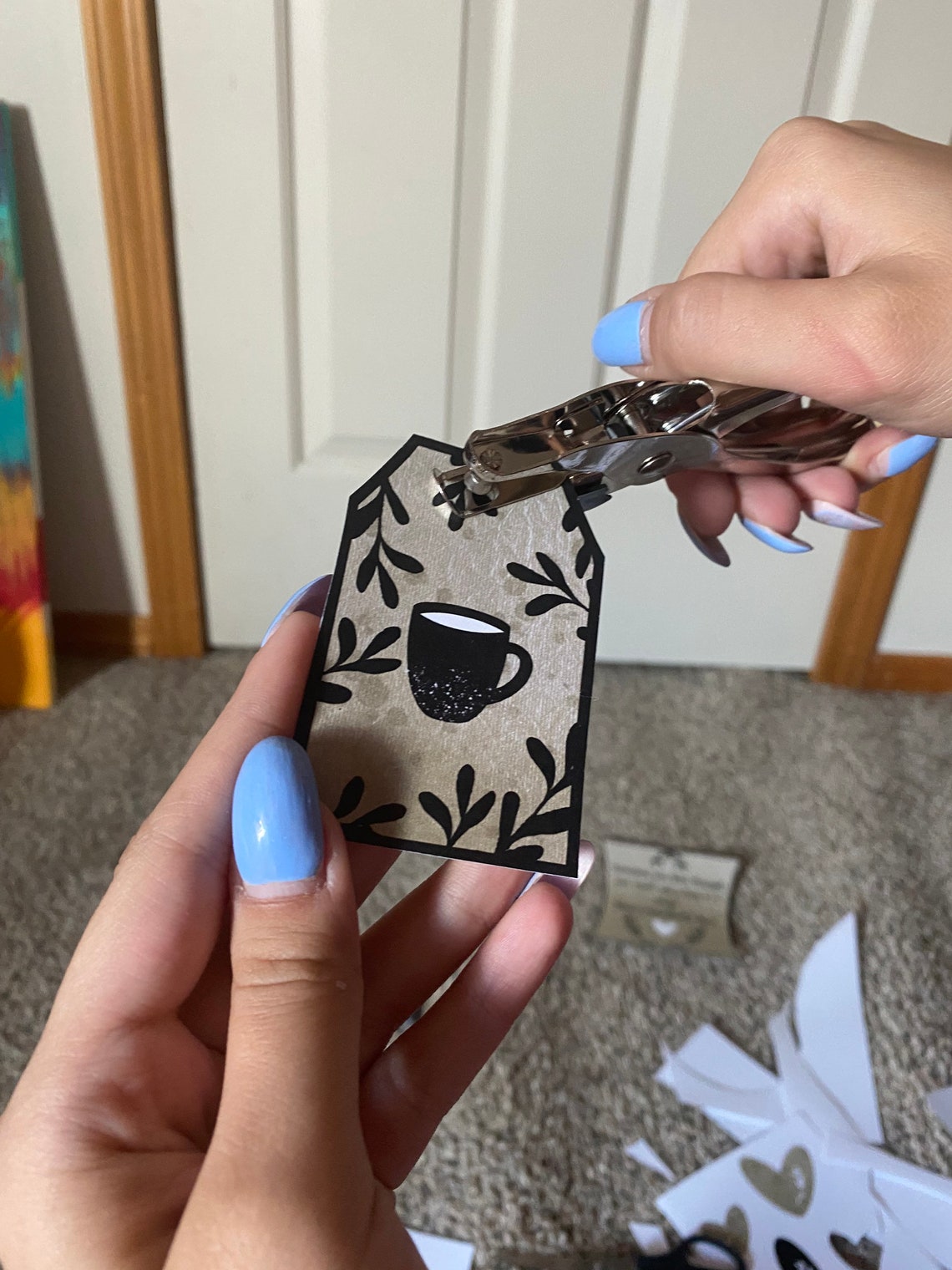 Youve Been Mugged Printable Gift Tag Set to Leave at Door Art by Shelby ...