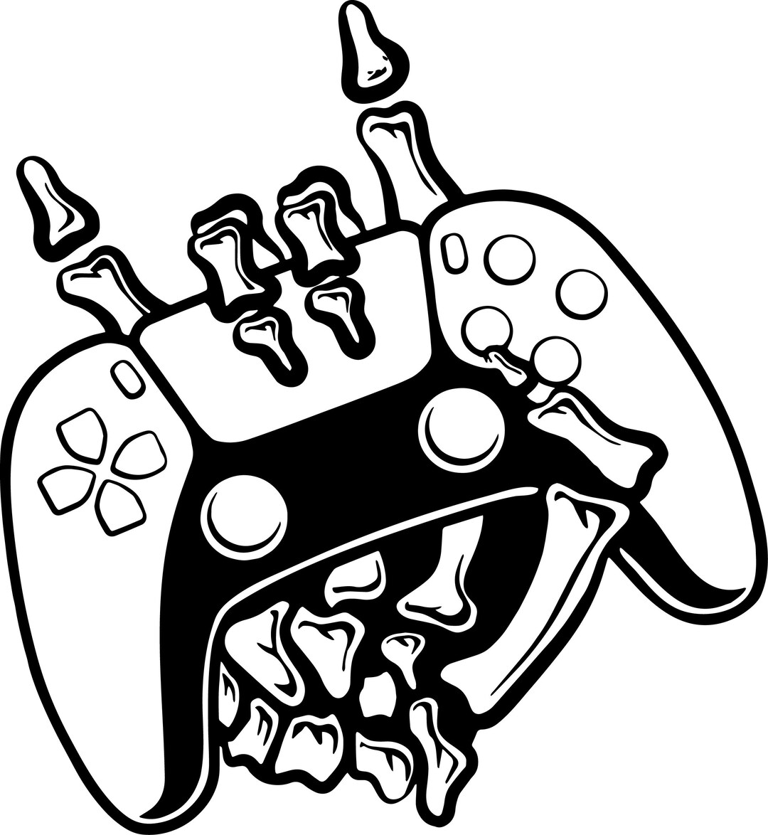 Gamer Skeleton Svg, Gaming Svg, Gamer Svg Png Dxf Eps - Etsy