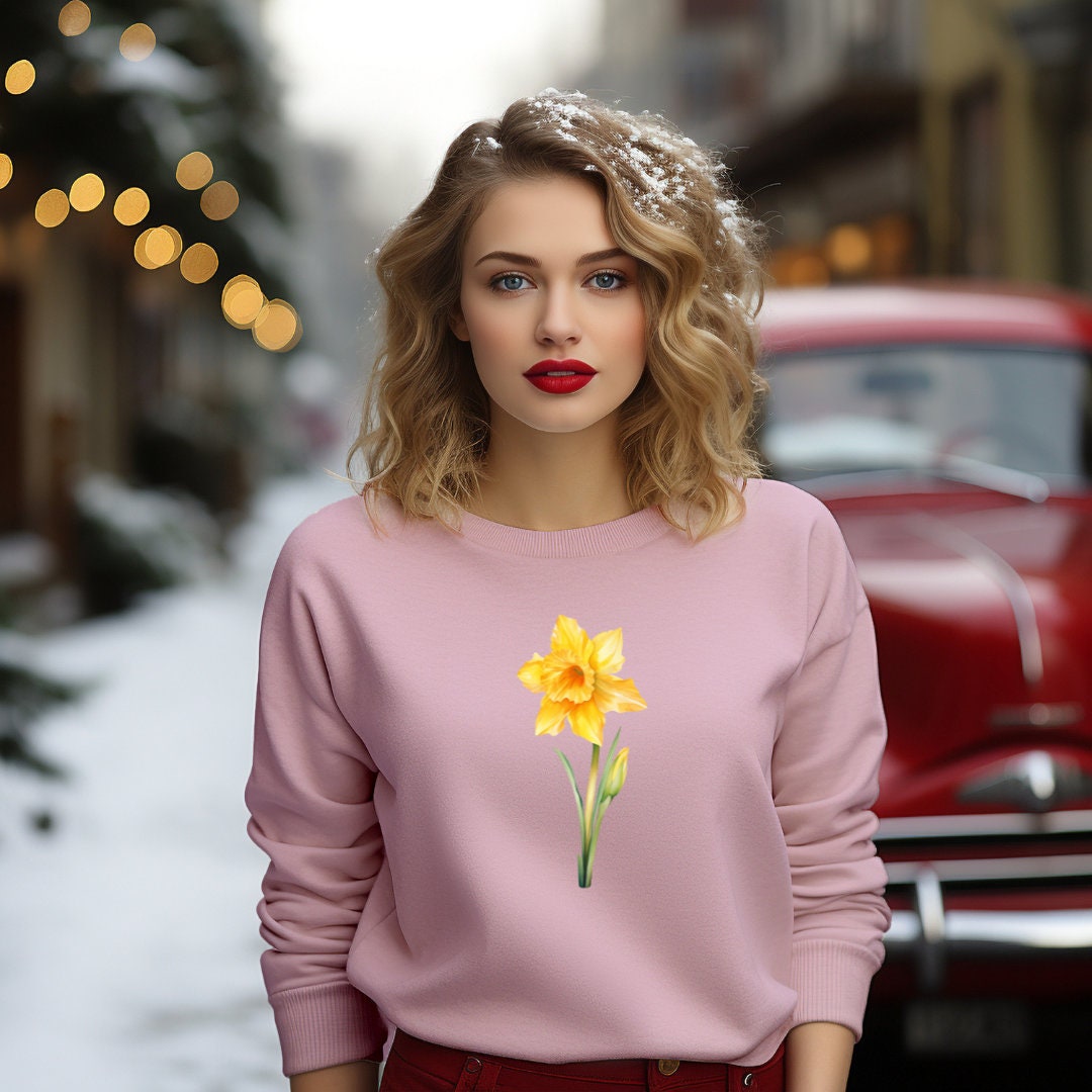 Daffodils Flower T-shirt, Spring Flower Sweatshirt, Daffodil Hoodies ...