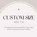 Custom Size Add-on for Template Custom Sizing, Custom Resizing for ONE ...