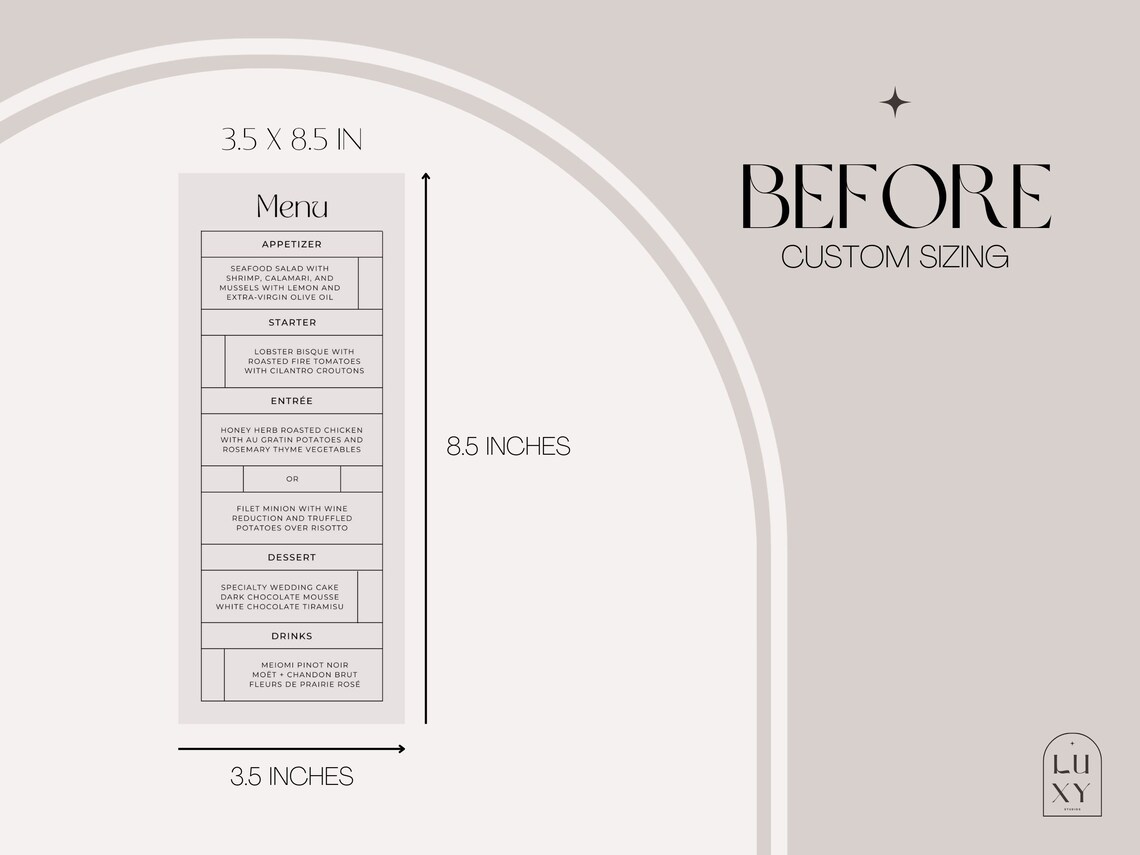 Custom Size Add-on for Template Custom Sizing, Custom Resizing for ONE ...