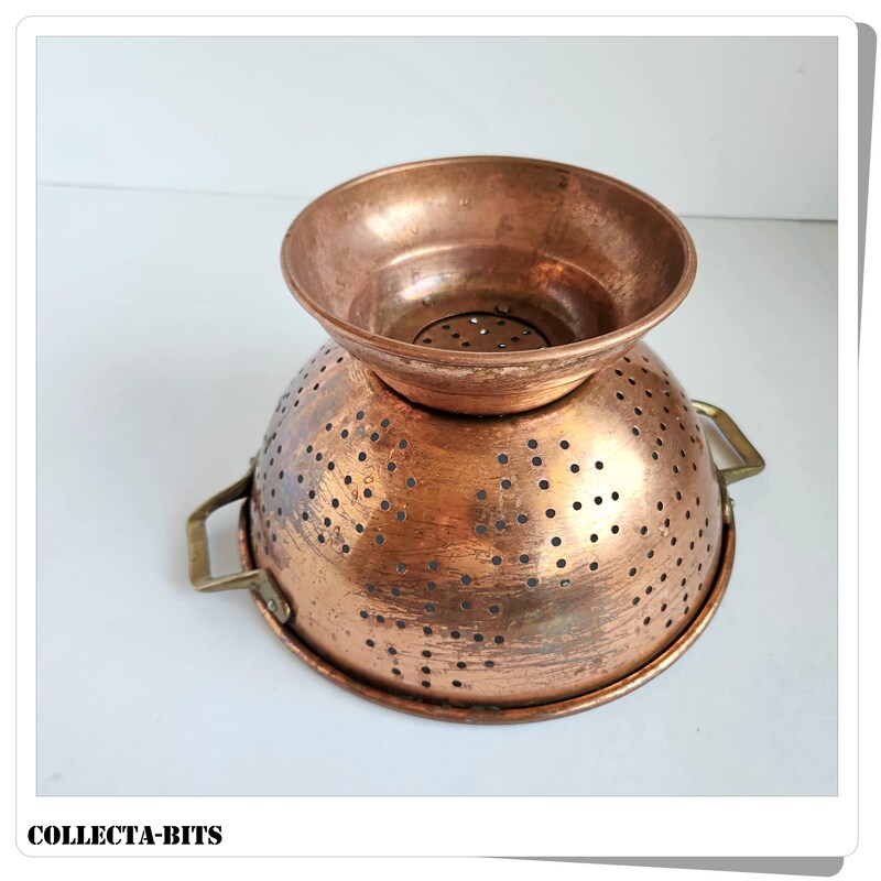 Copper Colander - Etsy