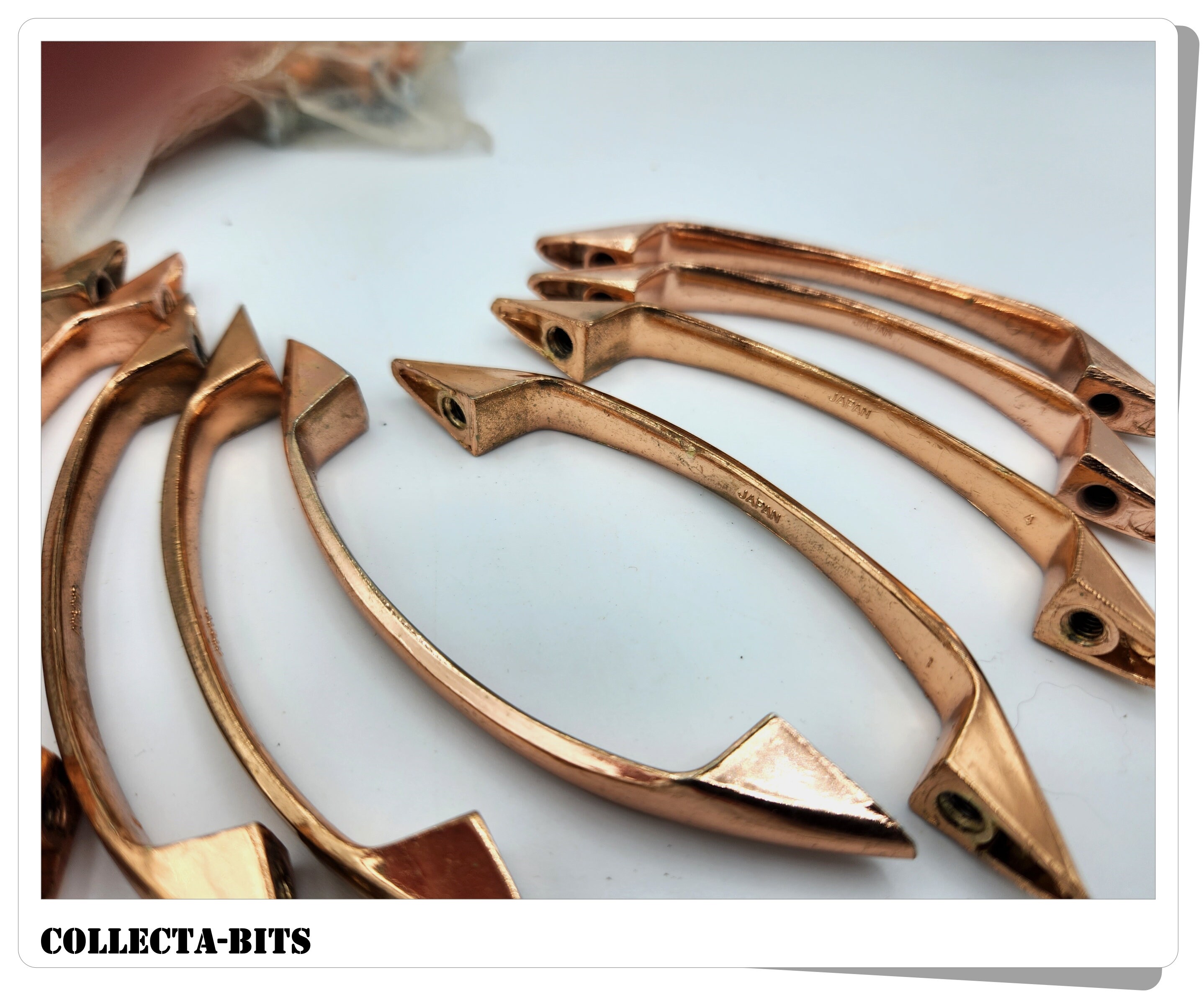 19 MCM Copper Drawer Cupboard Handles, Japan, NOS Plus Used. - Etsy