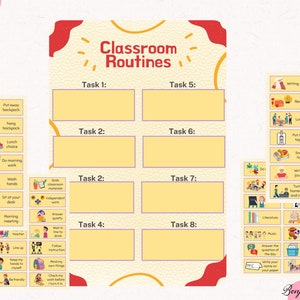 Classroom Routine Cards I Visual Schedule Cards Toddler - Etsy