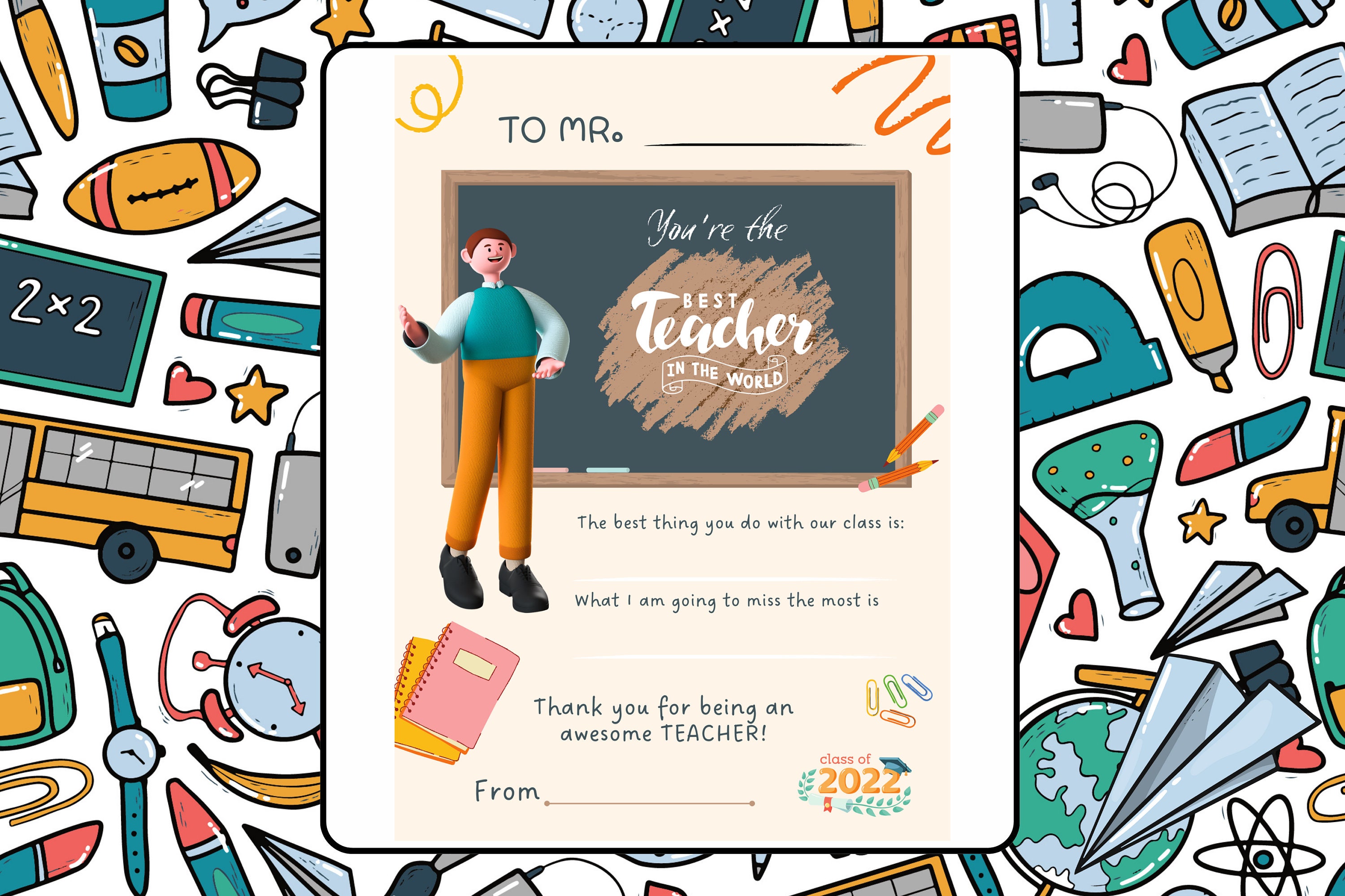 Teacher Appreciation Week Printable, You're the Best Teacher, Printable ...