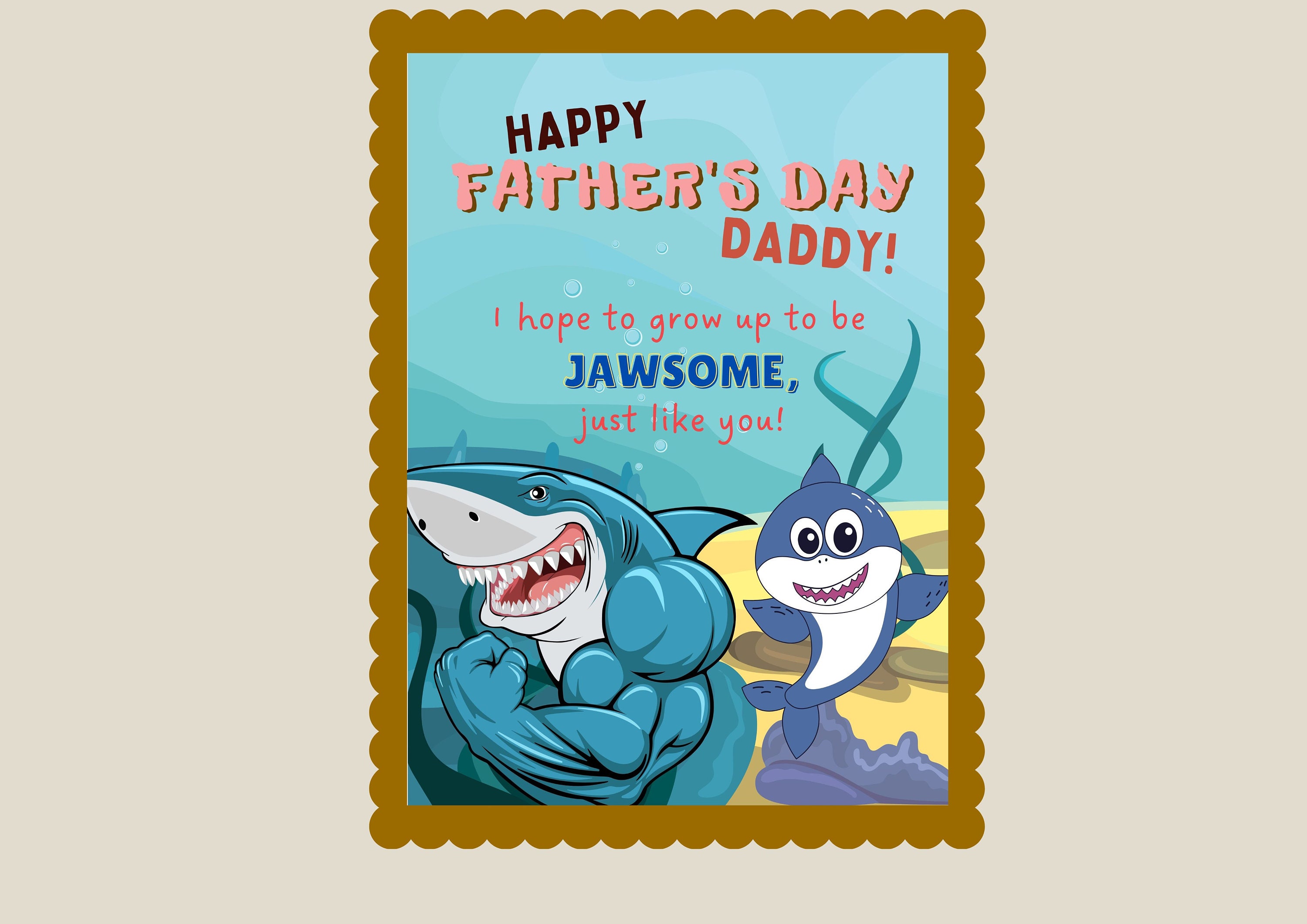 Happy Fathers Day Digital Printable Instant Download Etsy