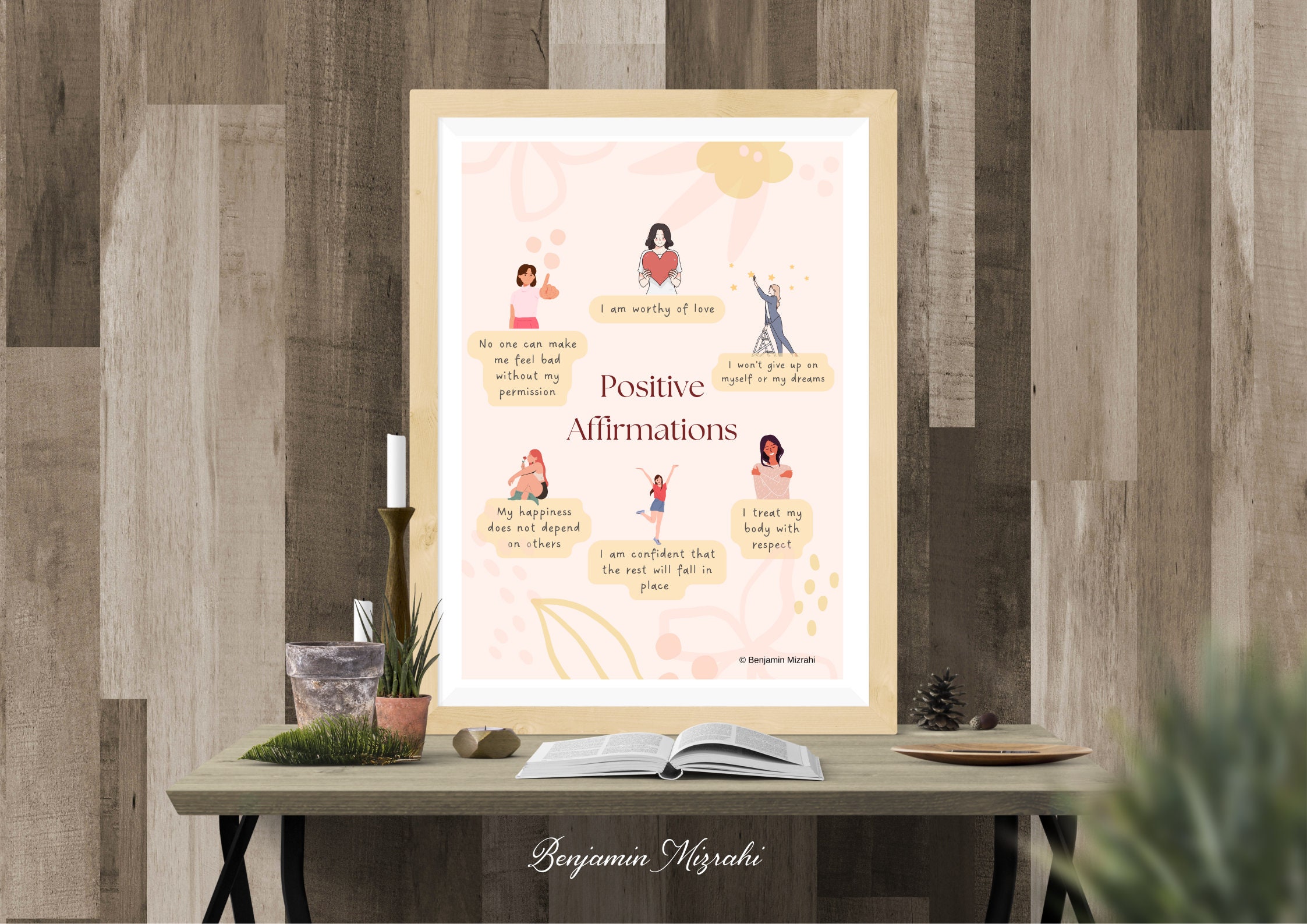 Positive Affirmations Poster Self-talk Therapy Poster Inner Voice Self ...