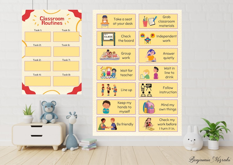 Classroom Routine Cards I Visual Schedule Cards Toddler - Etsy